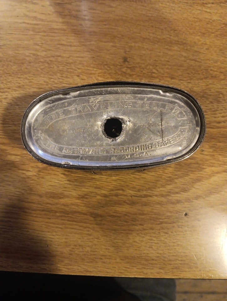 VINTAGE MANITOWOC, WISCONSIN SAVINGS BANK METAL COIN BANK NO KEY | eBay