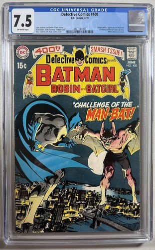Detective 400 (DC, 1970) CGC 7.5 OWP **1st Appearance Man-Bat** | eBay