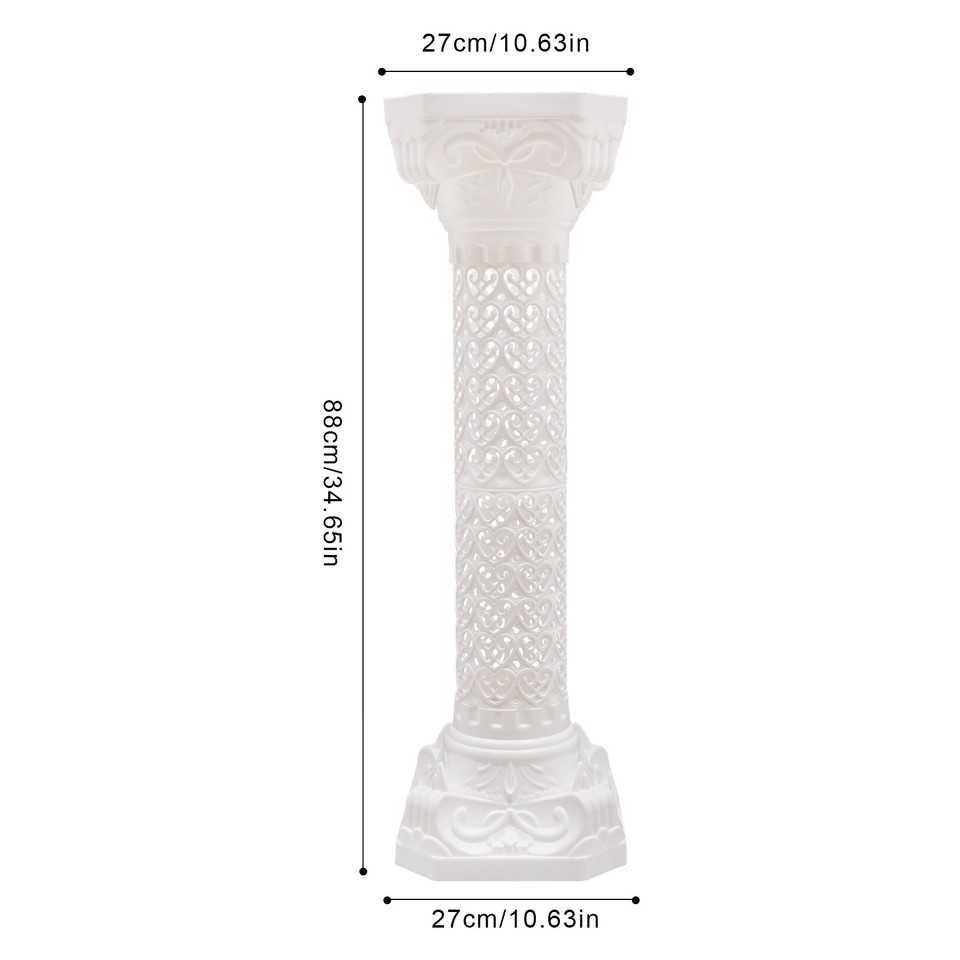 4PCS Roman Columns Wedding Column Stand,White Romantic Wedding Roman ...