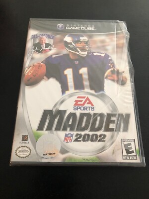 Madden NFL 2002 New Game Torn Outer Plastic Seal (Nintendo GameCube ...