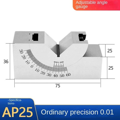Adjustable Angle Gauge High Precision Angle Pad Gauge Angle Block Ruler ...