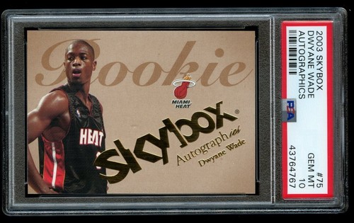 2003-04 Skybox Autographics - #75 Dwyane Wade /1500 (RC) for sale ...