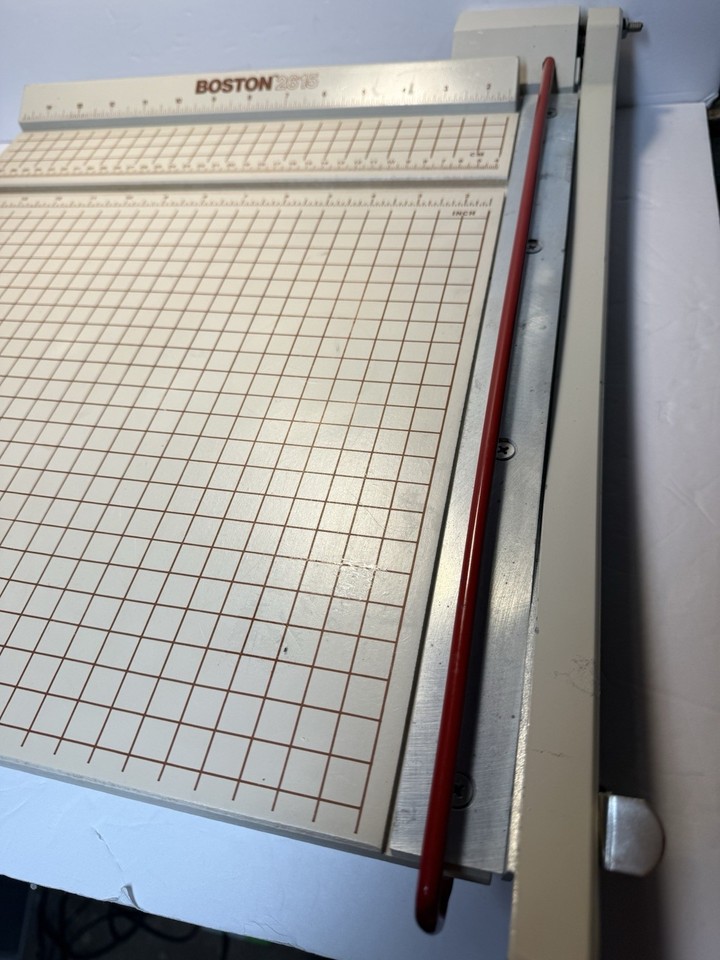 Boston 2615 Paper Cutter 15" Trimmer Heavy Duty Guillotine Very Good ...