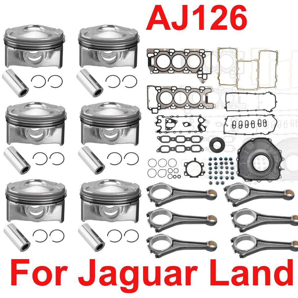 For 3.0L V6 Engine Rebuild Kit & Rod & Head Gasket Jaguar XE XJ Land ...