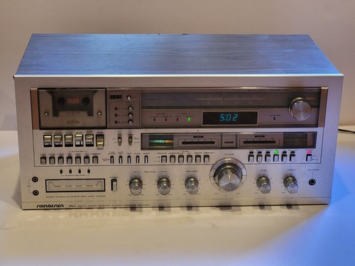 SOUNDESIGN 5988 AM/FM Stereo Receiver Cassette Recorder Player 8 track ...