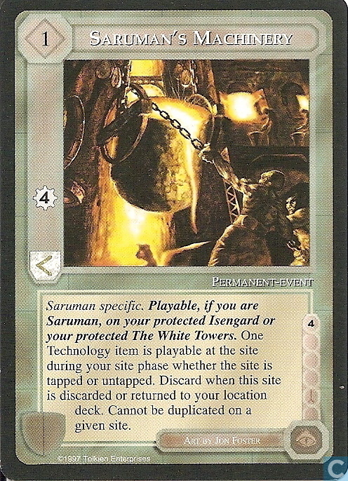 Middle-Earth CCG MECCG TWH The White Hand Saruman's Machinery | eBay
