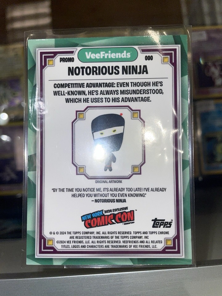 Vee Friends Debut Topps Chrome Green Notorious Ninja # 16/99 Gary Vee ...