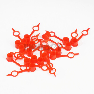 LOT 100 M6 Grease Fitting Caps Red Dust Caps for Grease Zerk Nipple | eBay