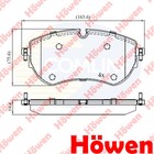 Fits VW Amarok 2010- 2.0 TDi 3.0 Brake Pads Set Front Howen 2H6698151A ...