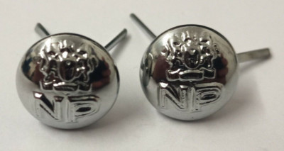 Genuine Nigerian Security Forces Unity NP Insignia X2 Silver Buttons ...