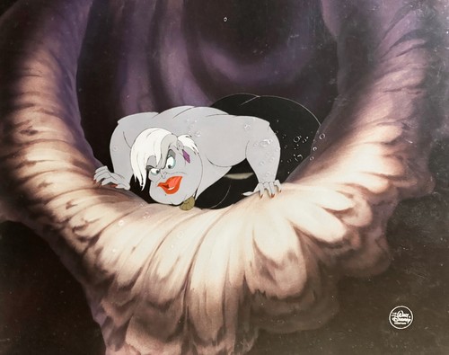 The Little Mermaid Ursula Walt Disney Production Animation Cel 1989 C ...