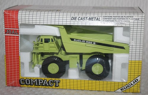 Vintage Joal Compact 1/50 Die Cast Euclid R85 B Dump Truck Green NIB | eBay