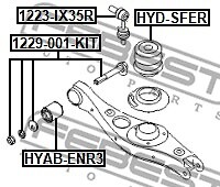 HYD-SFER FEBEST Rubber Buffer, suspension for HYUNDAI,HYUNDAI (BEIJING ...