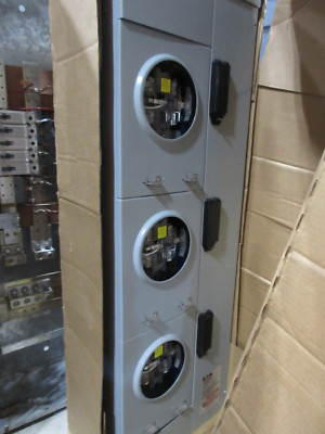 Cutler Hammer 35MM320R12, 1200A, 240V, Meter Stack, (3) 225A Socket ...