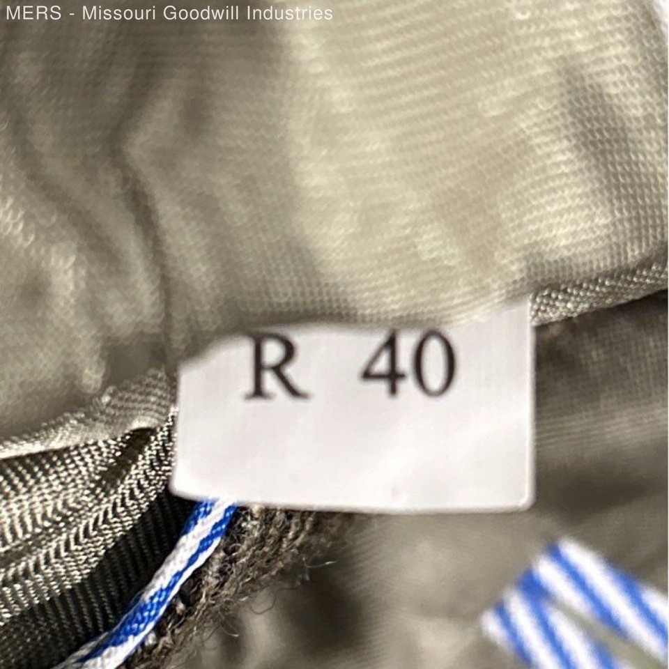 Tommy Hilfiger Wool Blazer Men's Size 40R Brown Herringbone Elbow ...