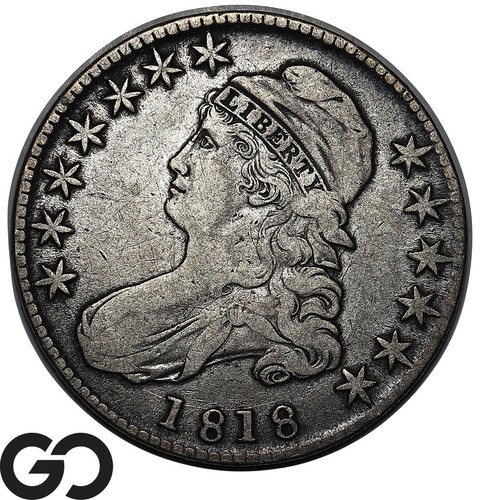 1818 Capped Bust Half Dollar, Choice VF++ | eBay
