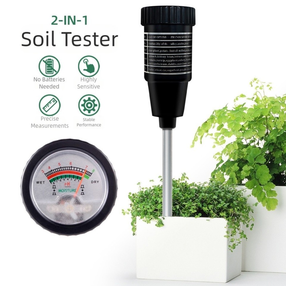 Accurate Soil pH Moisture Meter for Professional and Home Gardening Use ...