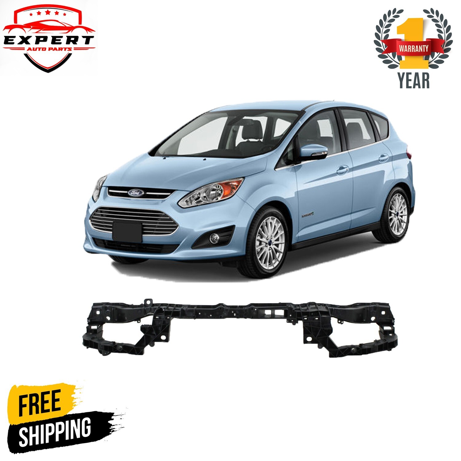 Front Radiator Support Reinforcement Plastic For 2013-2018 Ford C-MAX ...