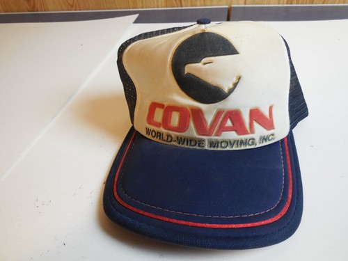 P4 Rarer Vintage Foam Covan World-Wide Moving Inc. Hat Cap Mesh Vtg 80s ...