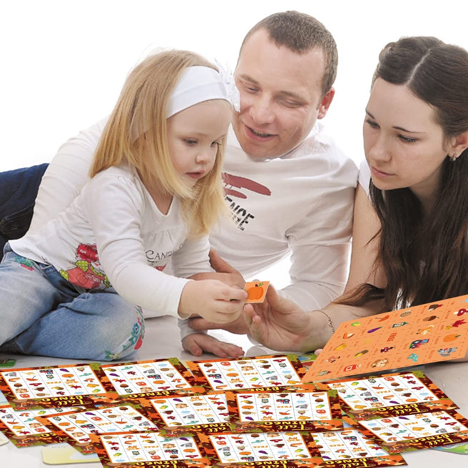 41Pcs Fall Bingo Games for Kids, Halloween Party Games with 25 Players ...