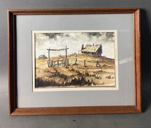 William T. ZIVIC Rural Americana Original Watercolor Signed 1970 ...