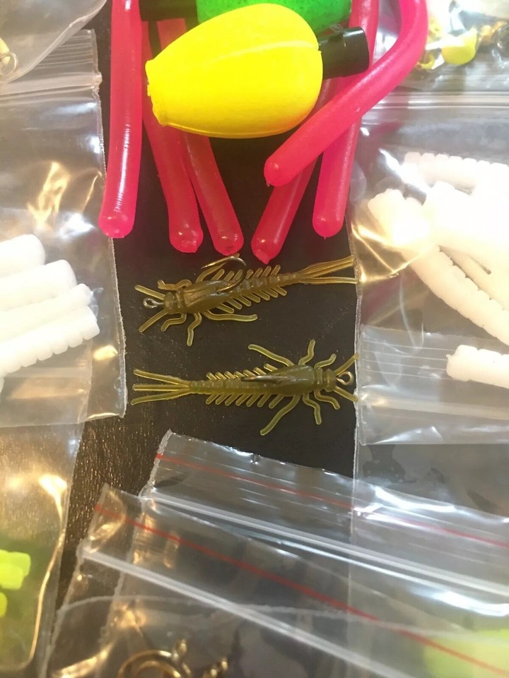 2 Trout Magnet Tackle Box Kits- 68pc Bundle Spin, E-Z Floats, Bugs, and ...