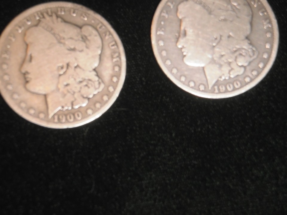 TWO SILVER MORAN DOLLARS-1900-O | eBay