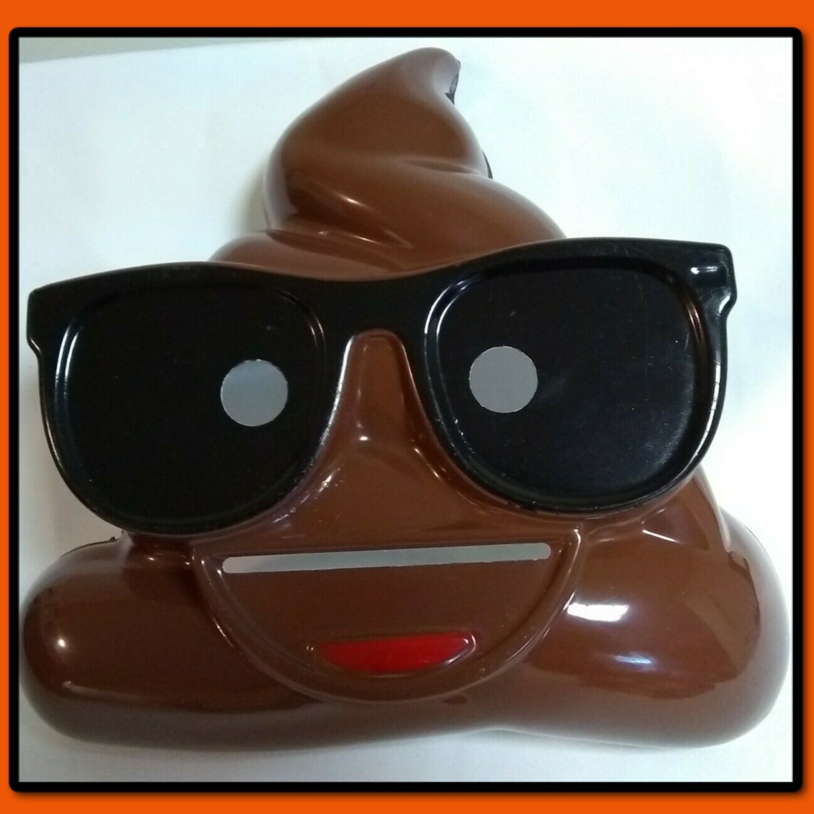 👉 Mask ~ Mr Joe Cool Emoji Poo Costume- Plastic "Har… - Gem