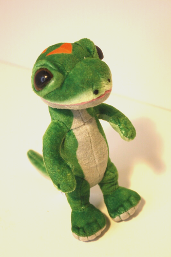 Geico Gecko Standing Plush Toy Doll 7”Tall Advertising Mascot | eBay