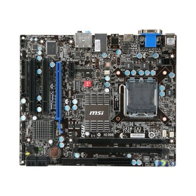 MSI G41M-E43 Motherboard Intel G41 DDR3 LGA 775 Micro ATX w/ IO Shield ...