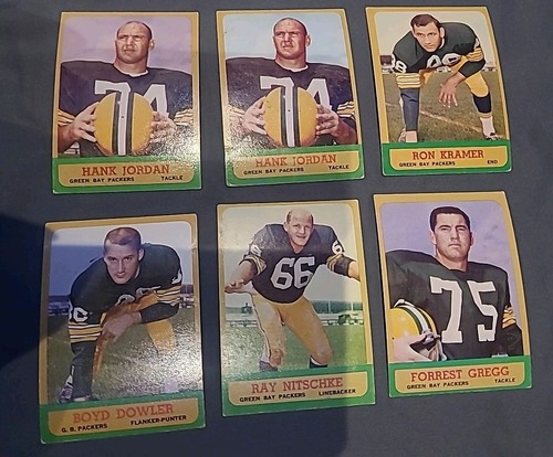 1963 Topps (6) Green Bay Packers Lot Ray Nitschke | eBay