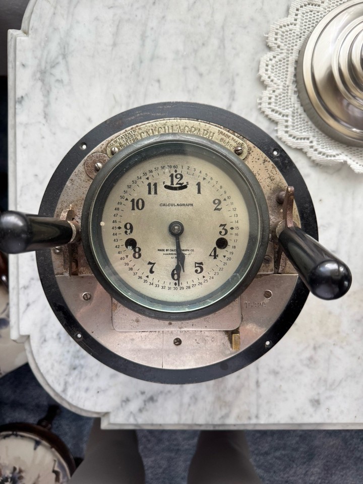 Calculagraph Co. Ship's Clock Metal Glass Maritime Timer United States ...