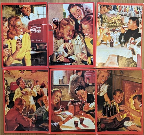 Six Coca Cola Postcards 1989 Printed In France No Markings | eBay