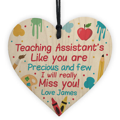 Personalised Thank you Teaching Assistant Gift Poem School Nursery ...