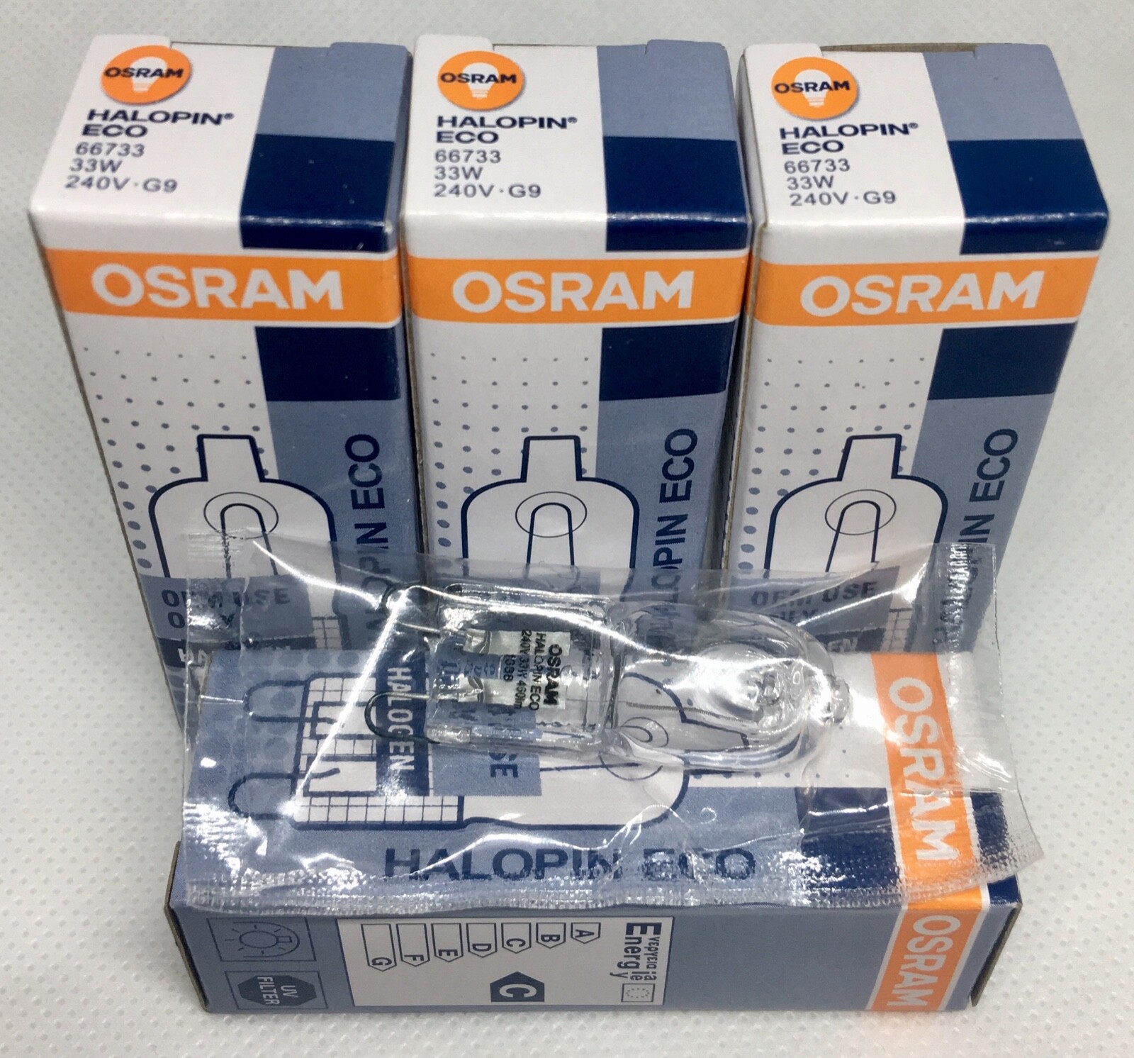 OSRAM G9 Halogen Light Bulb Capsule Lamp Lighting 240V 33W Free P&P UK ...