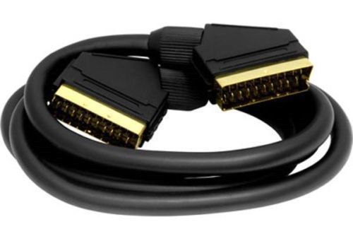 50cm Scart GOLD Fully Wired 21 Pin Cable Connect Video Sky Cable Boxes ...