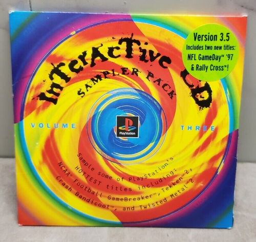 Sony Playstation 1 PS1 Interactive CD Volume 3 Sampler Pack Demo Disc ...