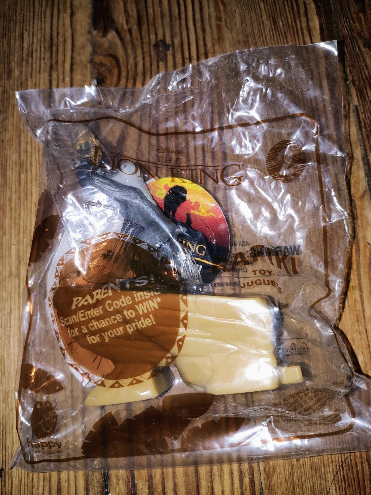 RAFIKI McDonalds Happy Meal toy #2 set Simba sound The Lion King! NEW ...