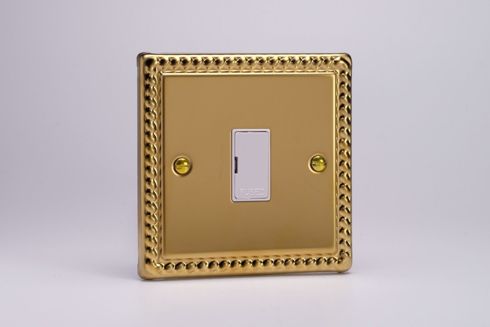Varilight Georgian Brass Plated Classic Light Switches, Plug Sockets ...