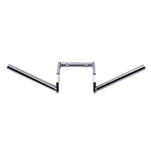 1'' Chrome Motorcycle Handlebars Z-Bar Drag Bars For Suzuki Chopper ...
