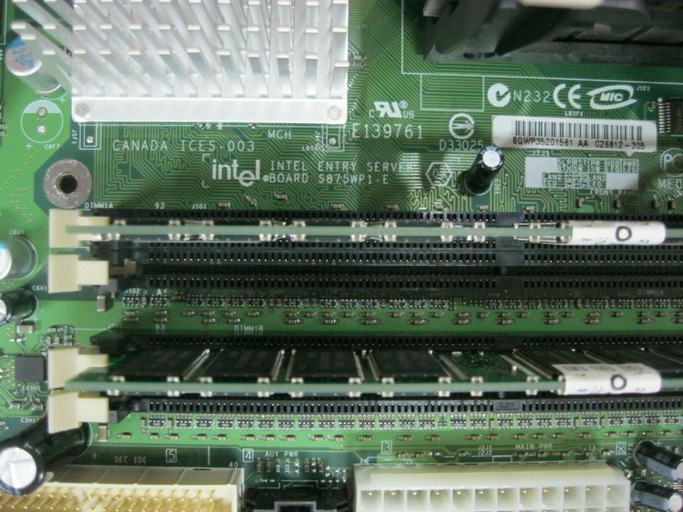 Intel S875WP1-E Motherboard D33025 ATX - Socket 478 - i875P w/ 1GB mem ...