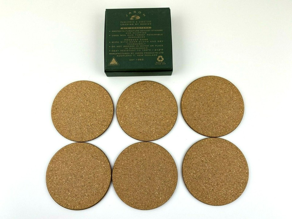Jason Coasters Fragrant Blooms Roses D8771 Round Cork Backed New ...