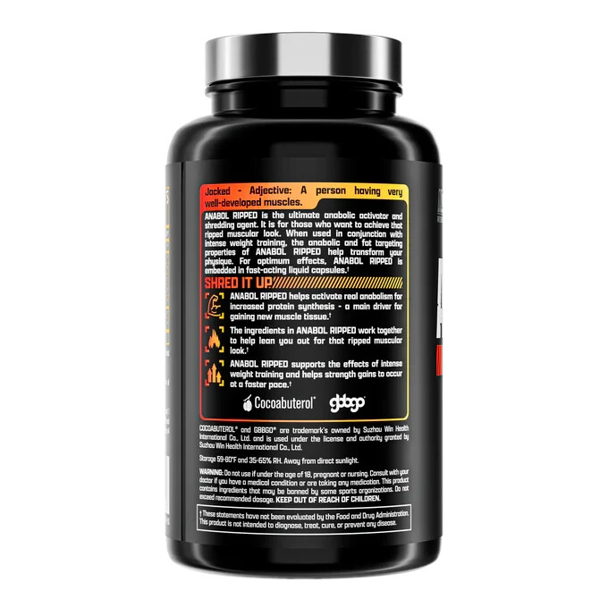 Nutrex Research Anabol Ripped Anabolic Muscle Builder for Men (60 Pills ...