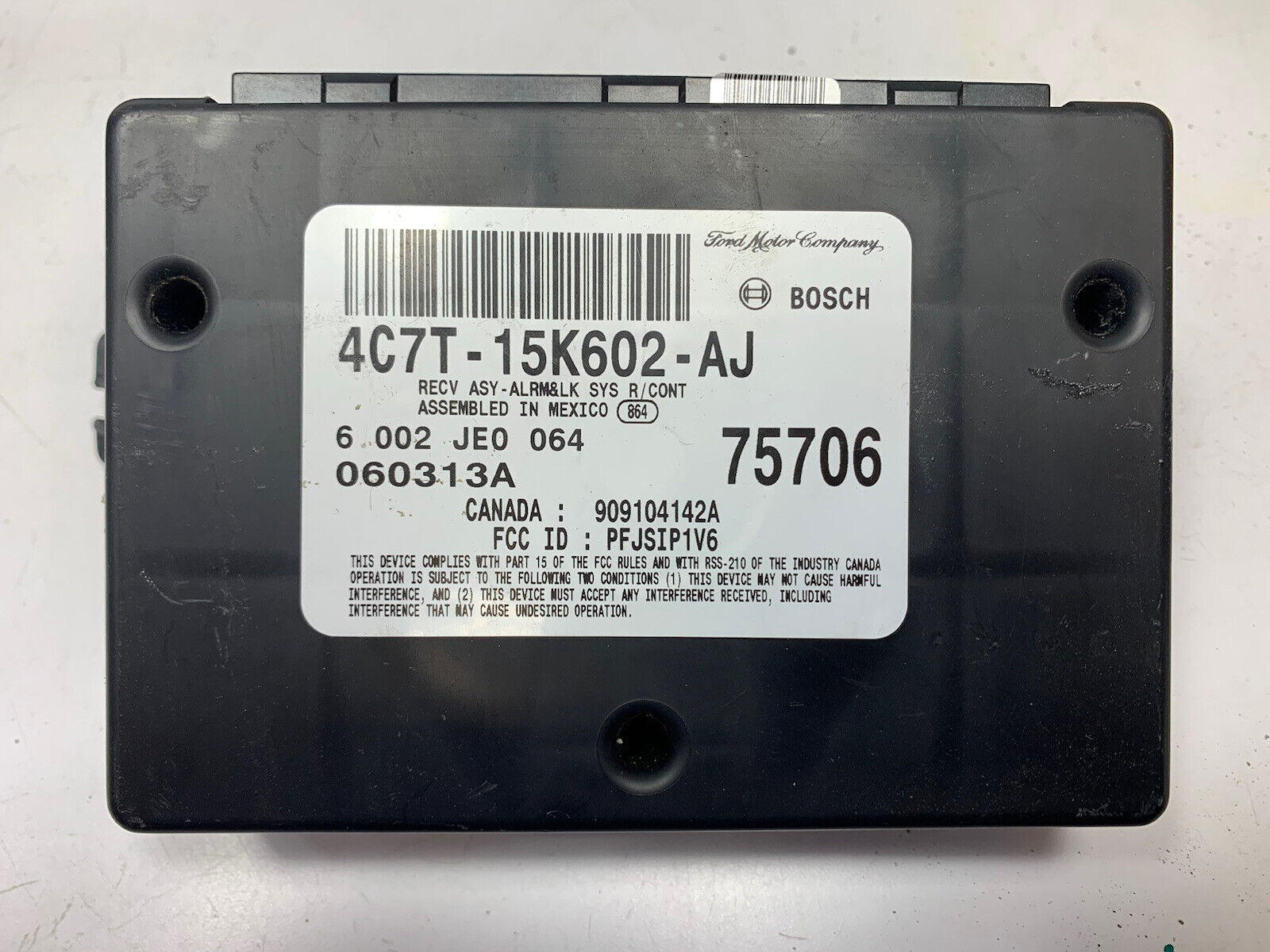 04-07 Ford F250 F350 Multifunction Anti-Theft Keyless Module 4C7T ...