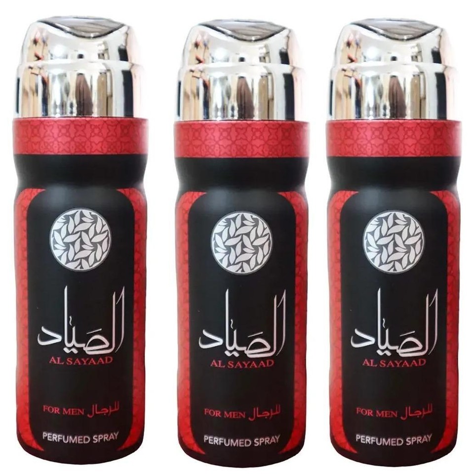 Arabian Perfumed Body Spray Bundle (3 x 200ml) Luxury, Long Lasting ...