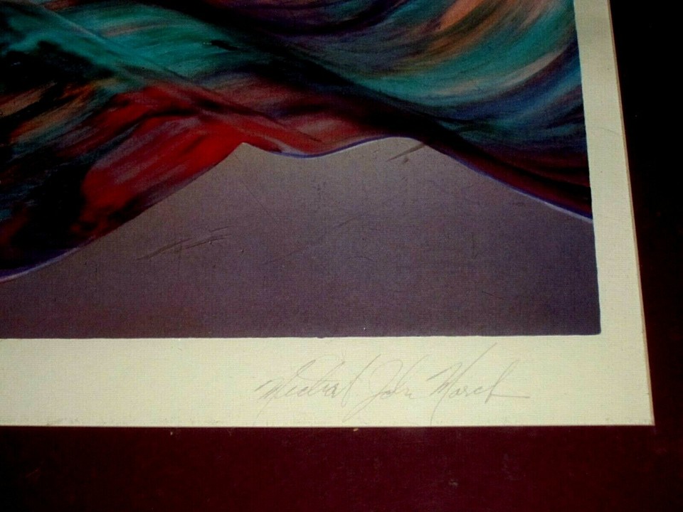 Framed Purple Tide I Michael John March Abstract Digital Art Print ...