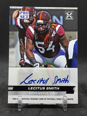 LECITUS SMITH 2022 PRO SET AUTO ROOKIE PATRIOTS VIRGINIA TECH HOKIES QQ ...
