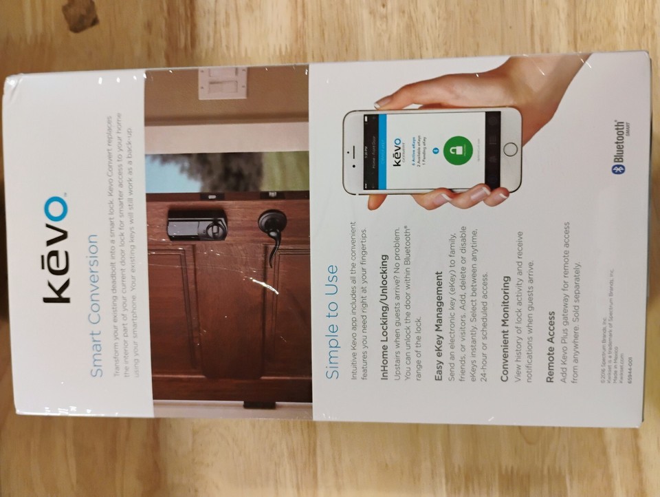 Smart Lock Conversion Kit Interior Electronic Deadbolt Replacement Kevo ...