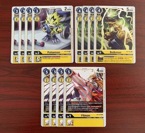 DIGIMON CARD GAME BT07 BT7 ENG PULSEMON BULKMON KAZEMON COMMON U YELLOW ...