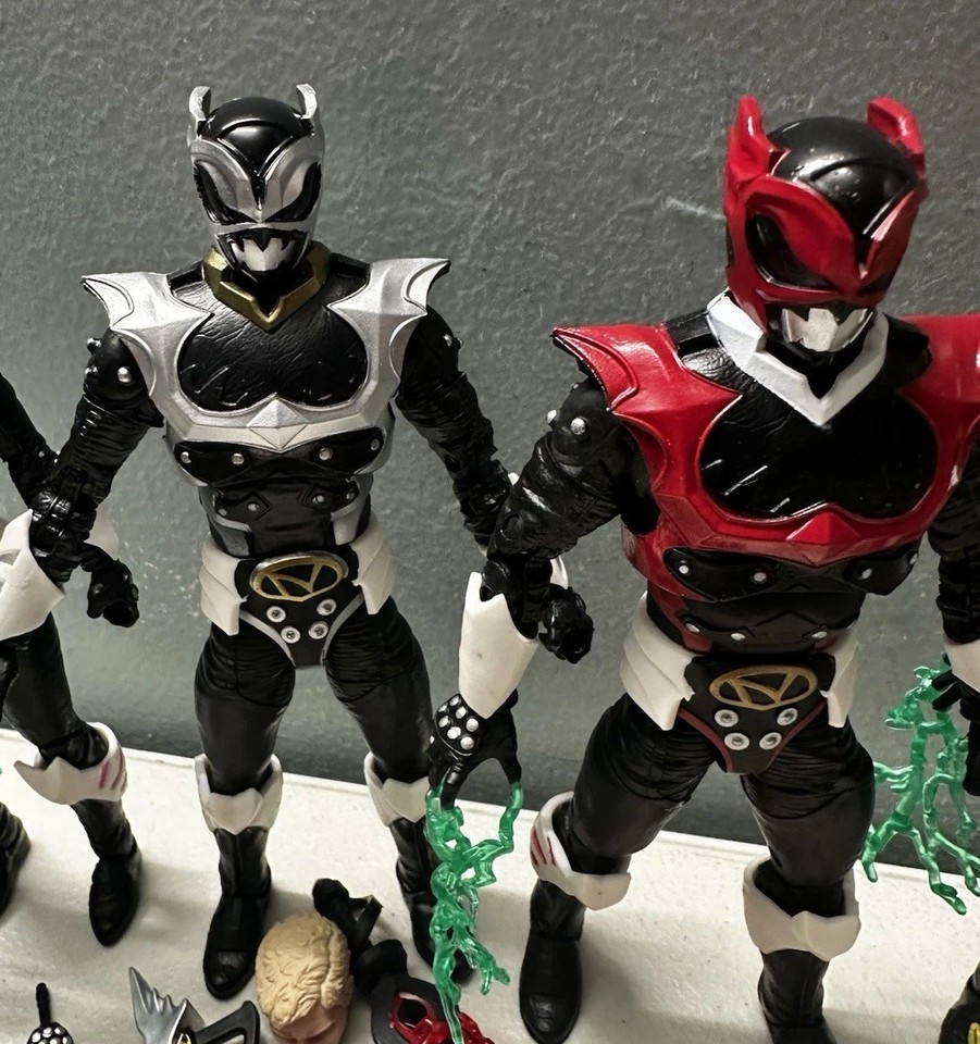 Power Rangers Lightning Collection Psycho Rangers Lot Complete Green ...